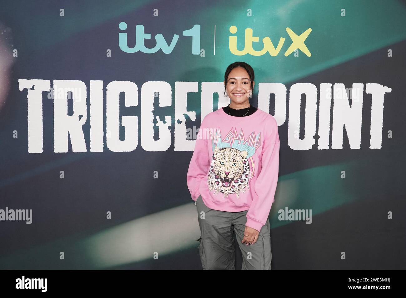 Natalie Simpson during a photocall for Trigger Point at the Ugly Duck ...