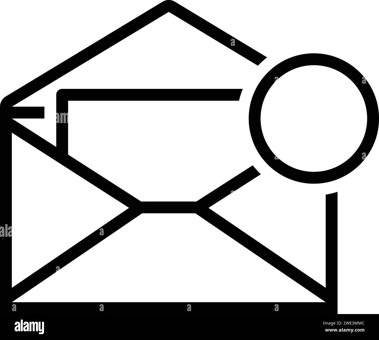 Inbox notification Black and White Stock Photos & Images - Alamy