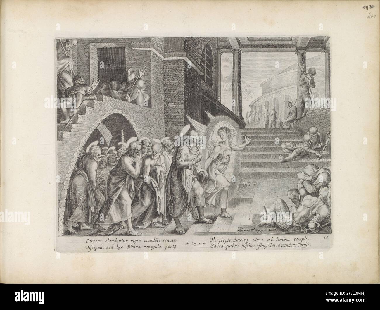 Peter and the other apostles are freed from prison by an angel, 1643 ...