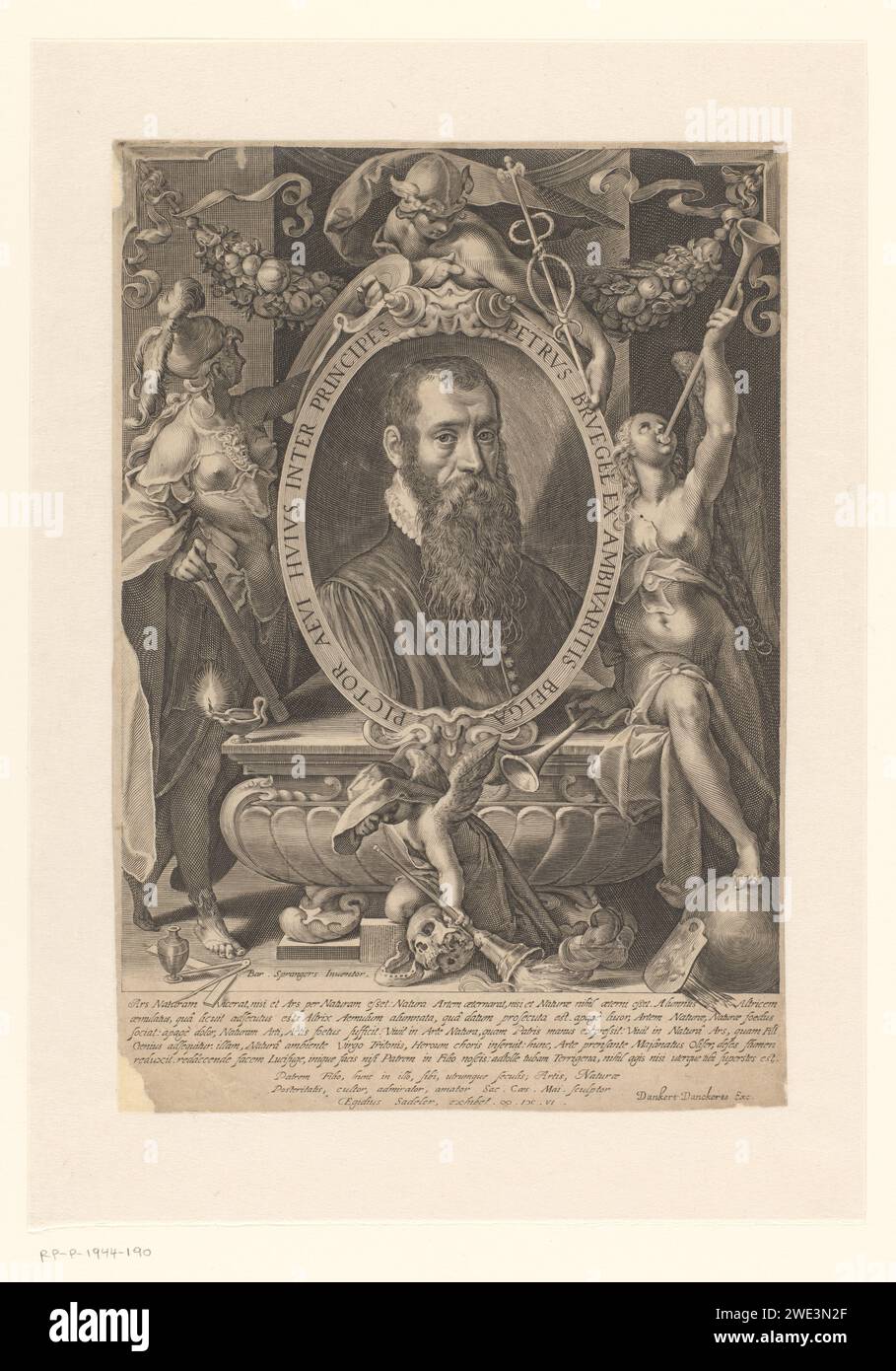 Portret van Pieter Brueghel de Jonge, Giles Sadeler (2), after ...