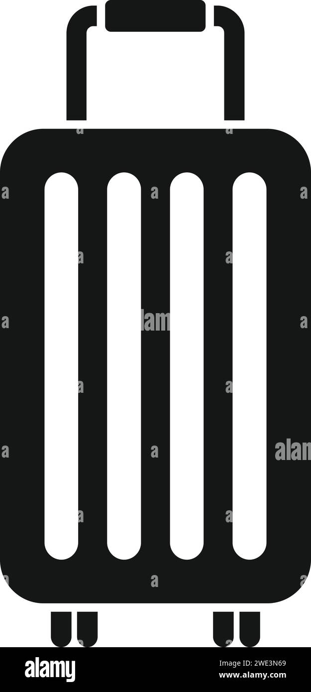 Travel bag icon simple vector. Interior chair fly. Board premium cabin ...