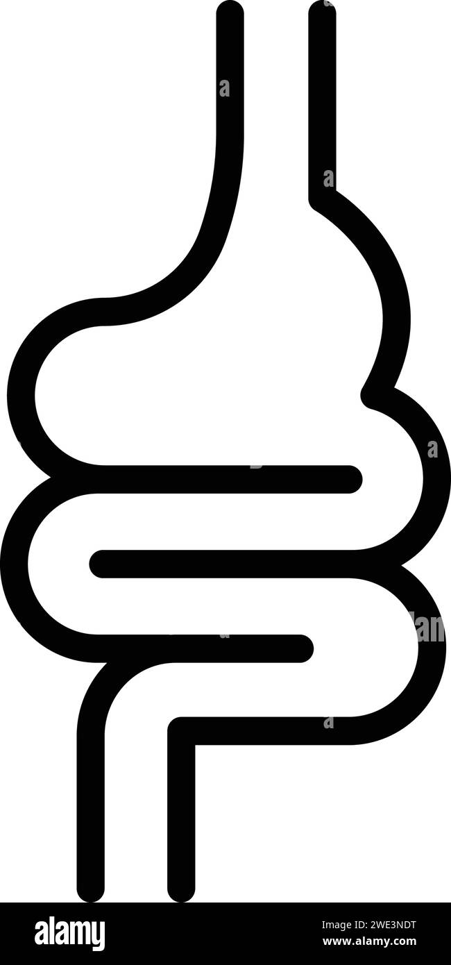 Icon for intestine,appendix Stock Vector Image & Art - Alamy