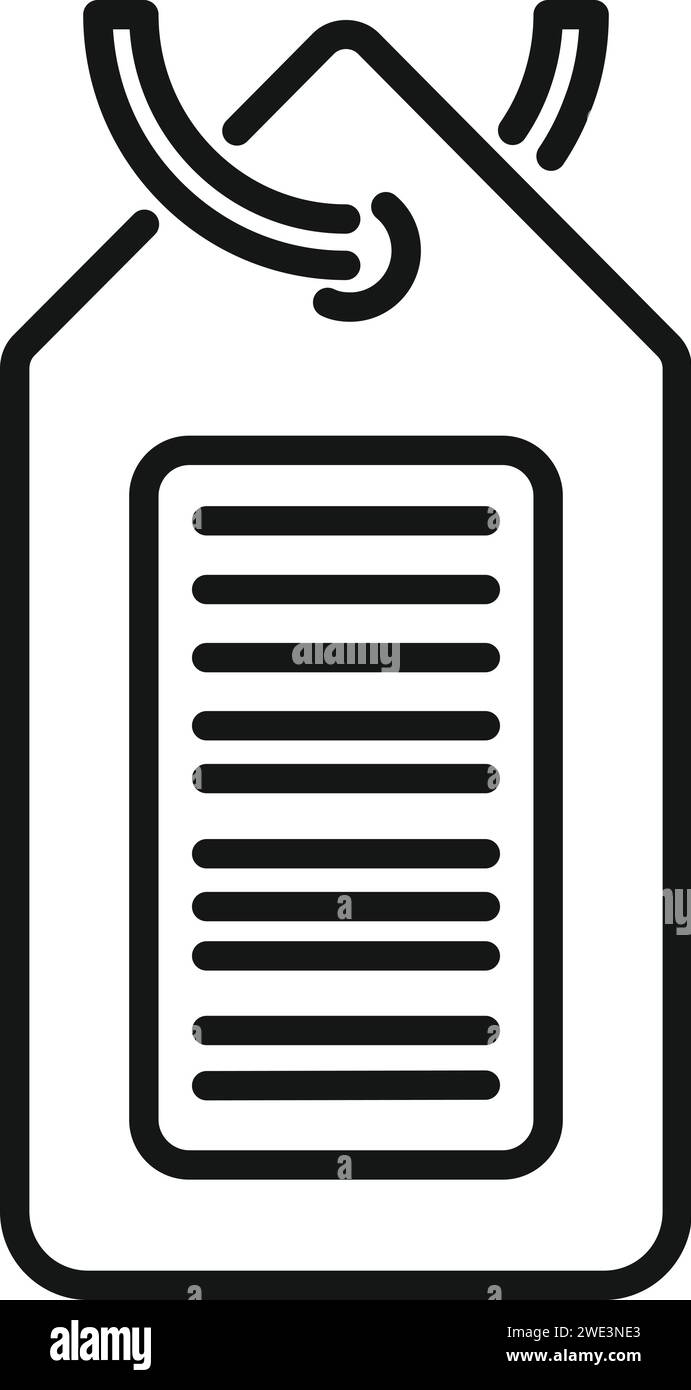 Scan bar code tag icon outline vector. Check ticket. Phone device ...