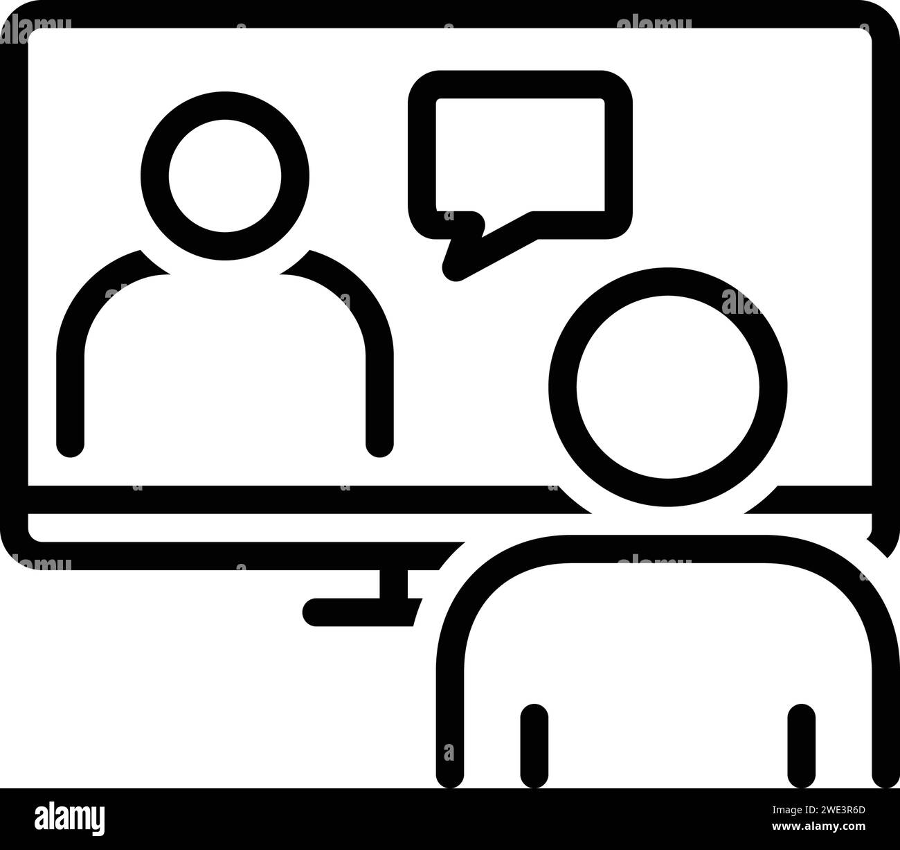 Icon for online conference,meeting room Stock Vector Image & Art - Alamy