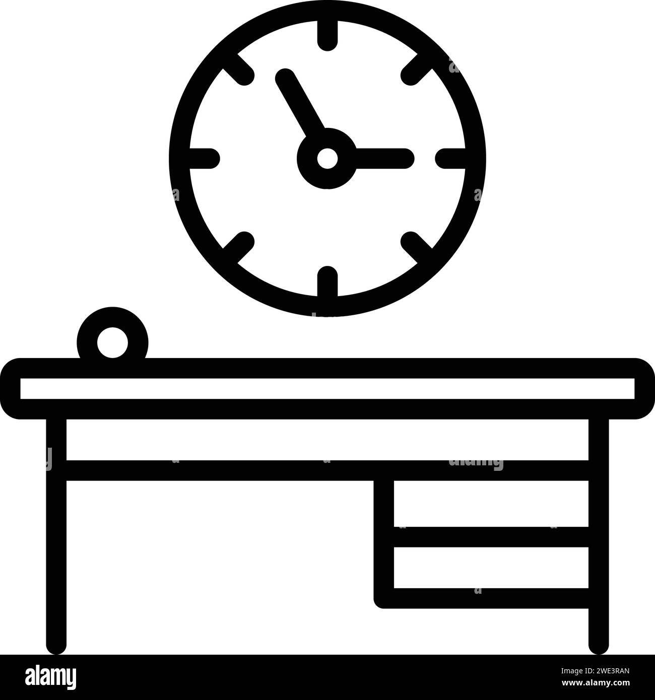 Icon for office clock,time is running,reminder,schedule Stock Vector ...