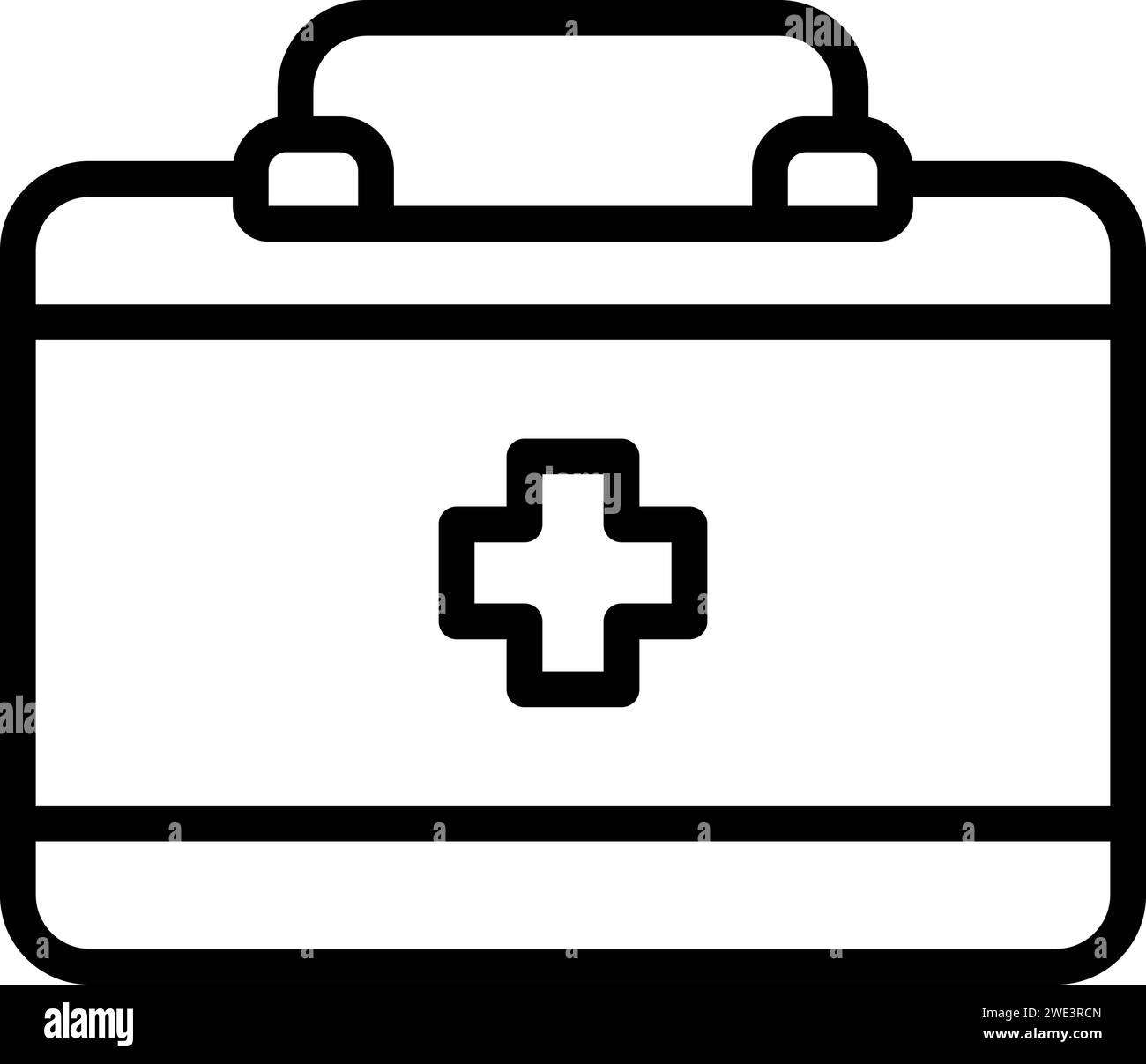 Doctor bag icon logo Black and White Stock Photos & Images - Alamy