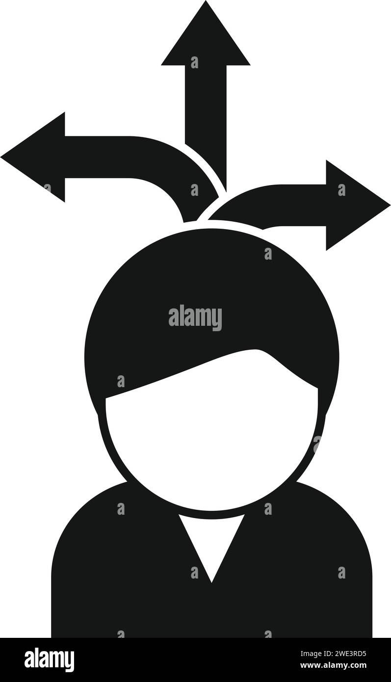 Busy person desk icon simple vector. Ready active. Agency asleep Stock ...