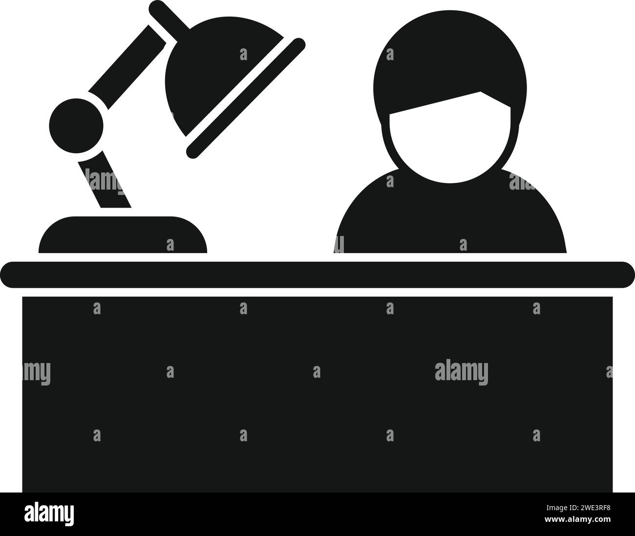 Late desk work icon simple vector. Active fast person. Learning office ...