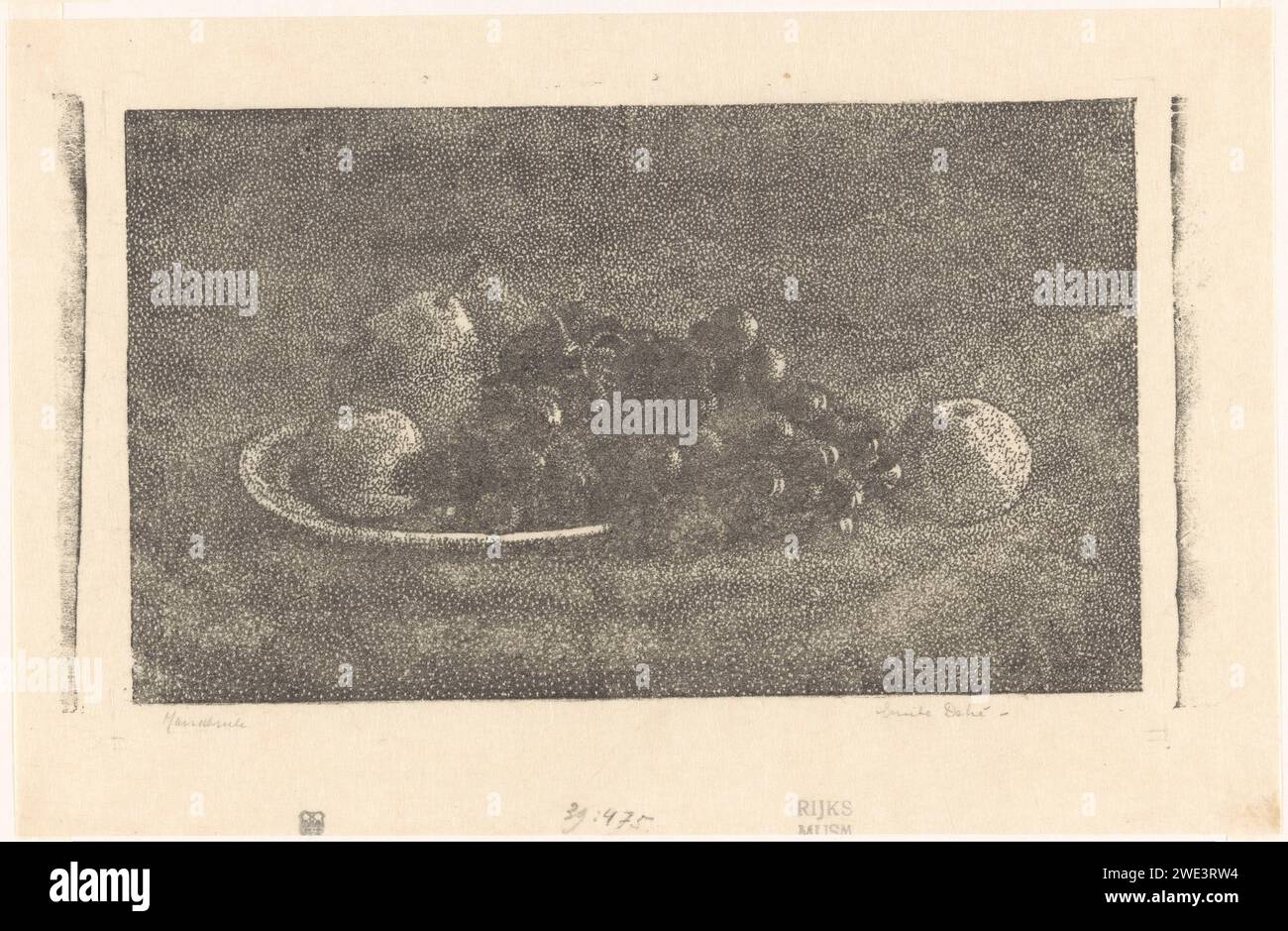 Scale with grapes and other fruit, Emilius Wilhelmus Dehé, 1896 - 1939 ...