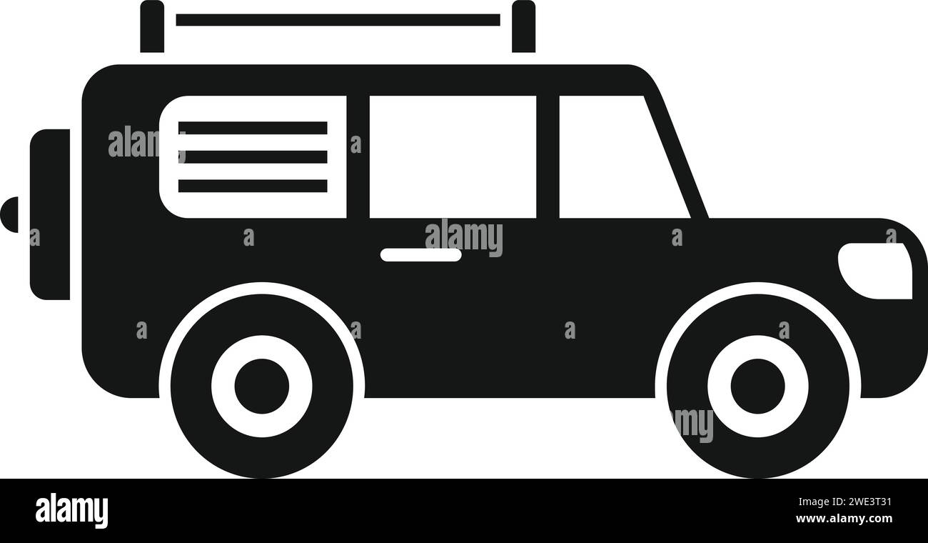 Expedition vehicle icon simple vector. Adventure outdoor. Nature ...