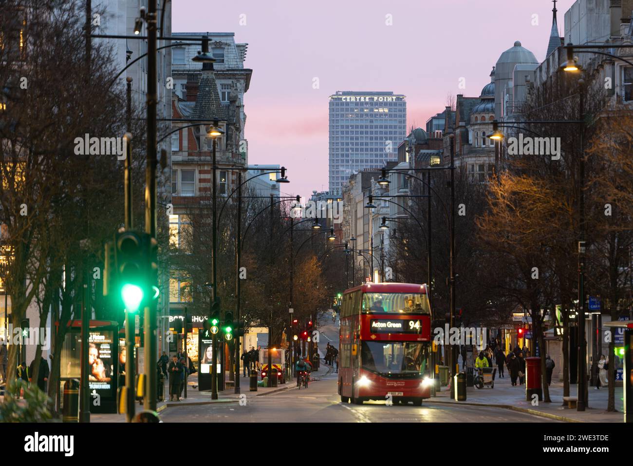 oxford street towards tottenham court road, London west end Stock Photo ...
