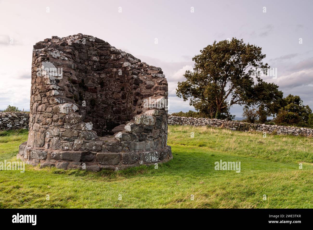 Nendrum Monastery at Mahee Island, County Down, Northern Ireland Stock ...
