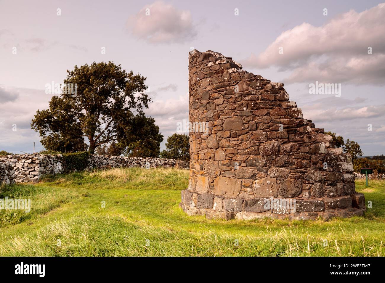 Nendrum Monastery at Mahee Island, County Down, Northern Ireland Stock ...