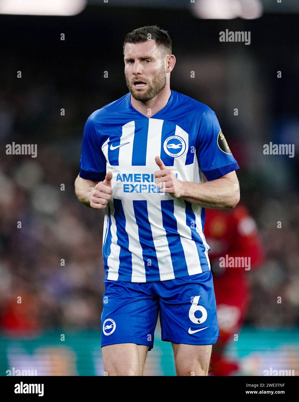 File photo dated 22-01-2024 of Brighton and Hove Albion's James Milner ...