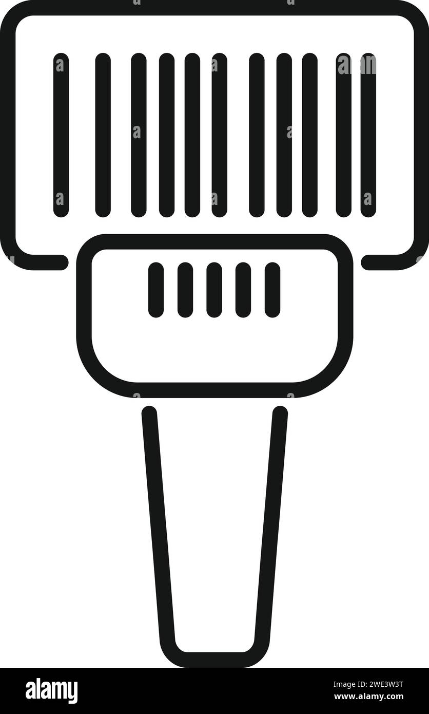 Qr quick response code matrix barcode Black and White Stock Photos ...