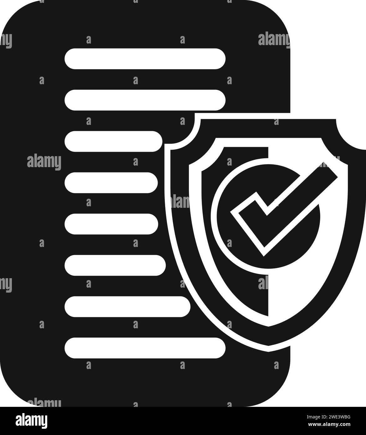 Paper document approved icon simple vector. Process access. Design ...