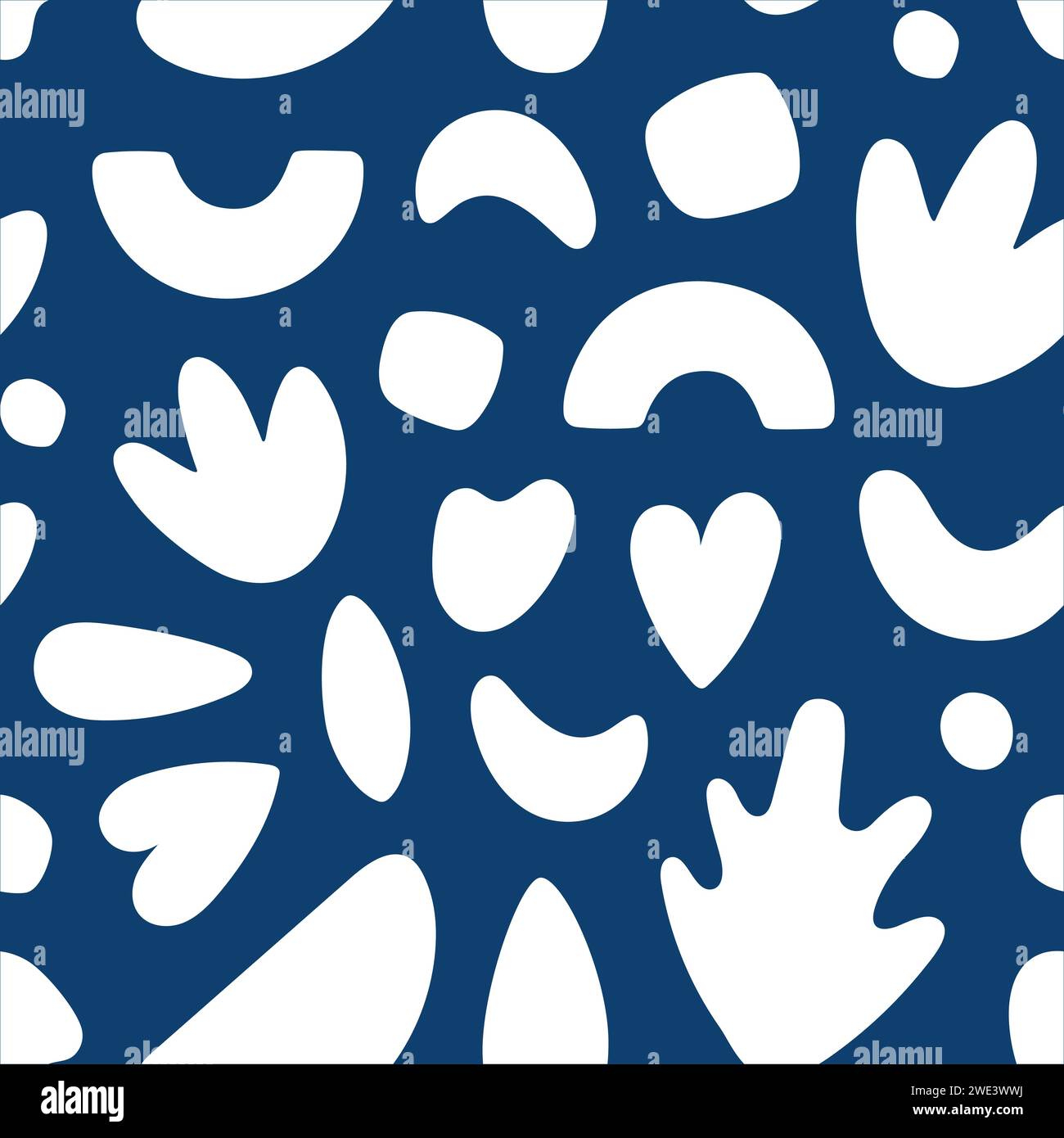 Abstract geometric shapes seamless patterns. Vector Hand drawn various ...