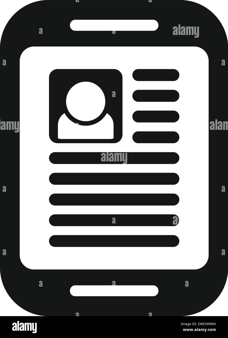 Review employee man tablet Black and White Stock Photos & Images - Alamy