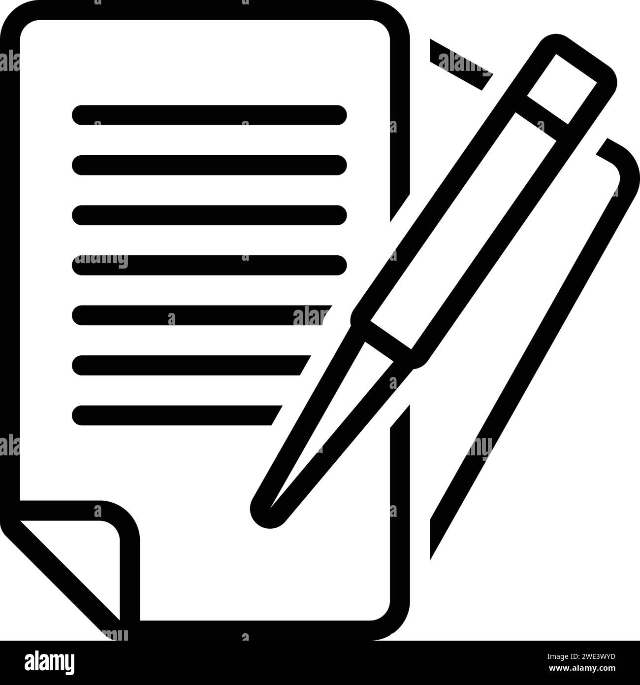 Icon for paperwork, bureaucracy Stock Vector Image & Art - Alamy