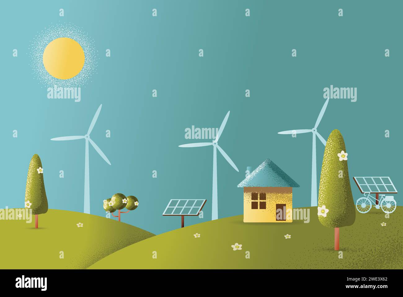 eco friendly house - solar energy, wind energy,Green energy ,urban ...