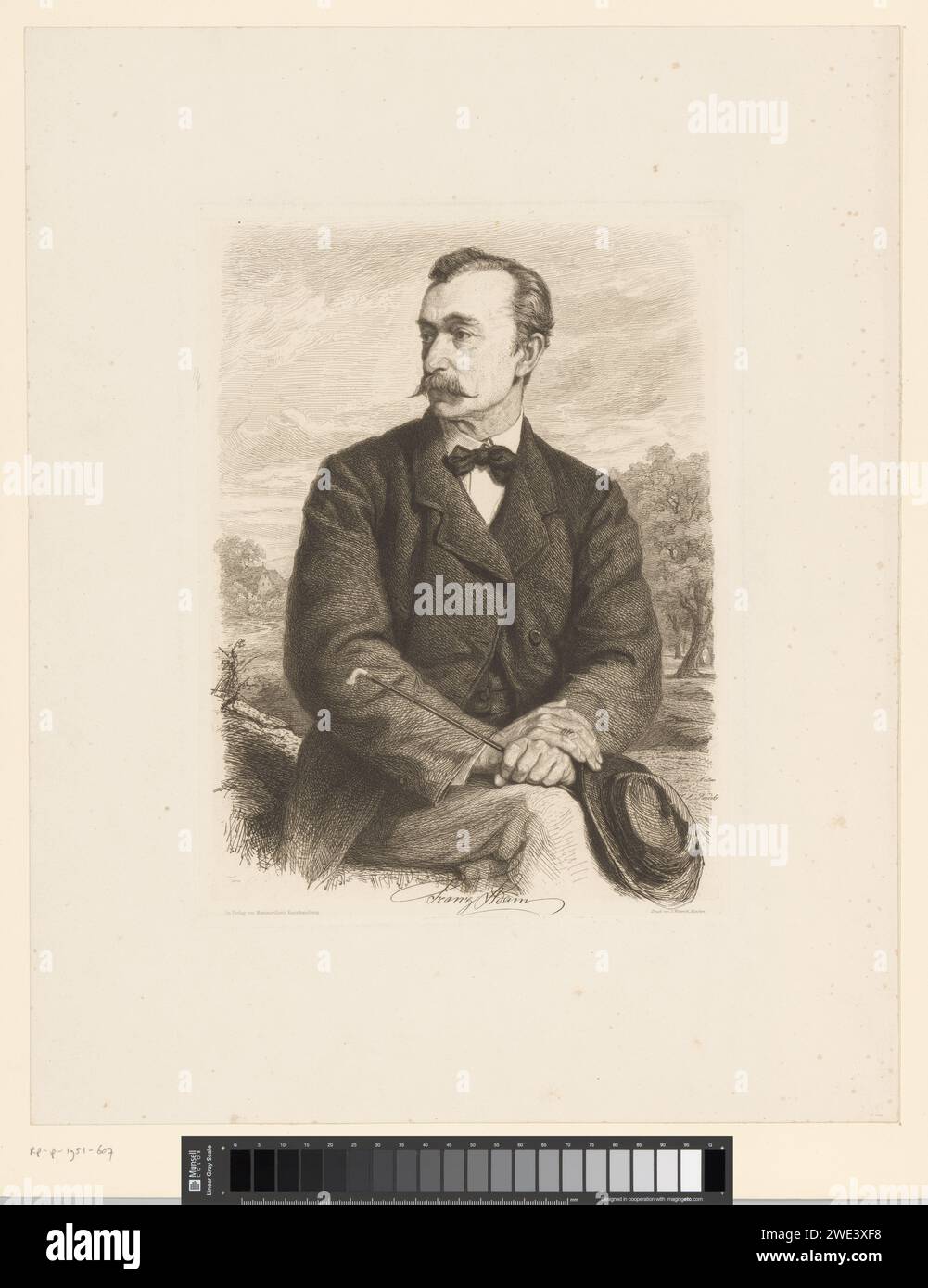 Portrait of Franz Adam, Johann Leonhard Raab, 1840 - 1899 print München ...