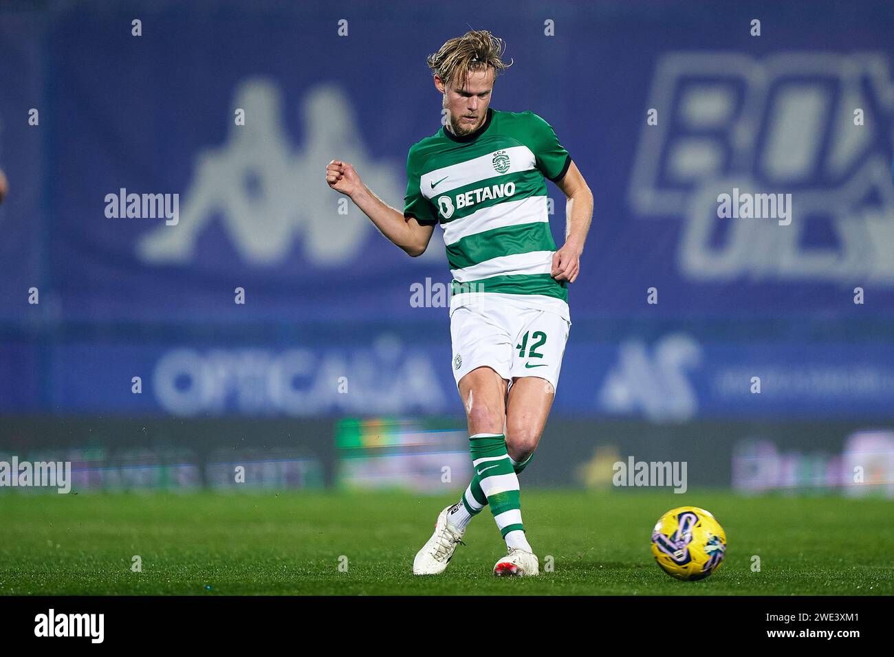 Morten Hjulmand of Sporting CP in action during the Liga Portugal ...