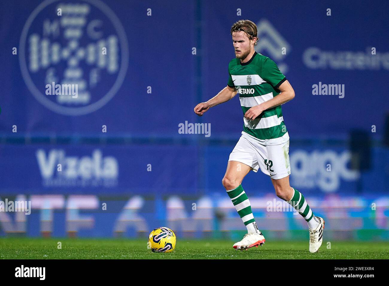 Morten Hjulmand of Sporting CP in action during the Liga Portugal ...