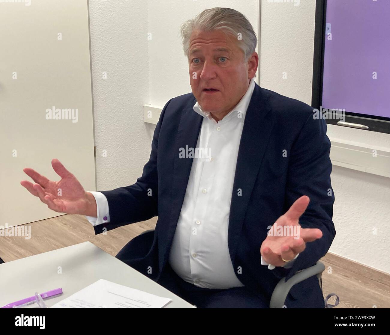 Neubrandenburg, Germany. 23rd Jan, 2024. Insolvency administrator ...