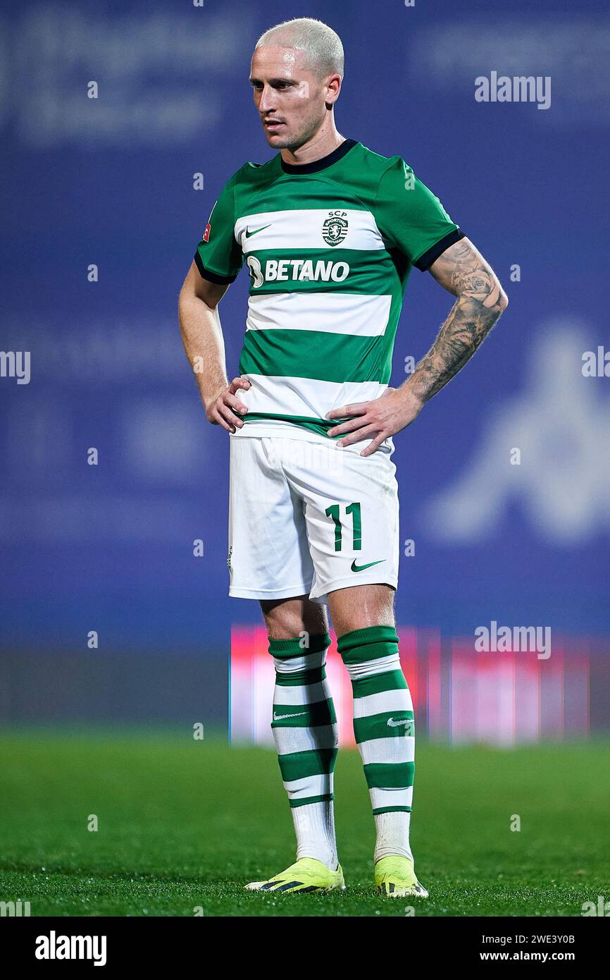 Nuno Santos of Sporting CP reacts during the Liga Portugal Betclic ...