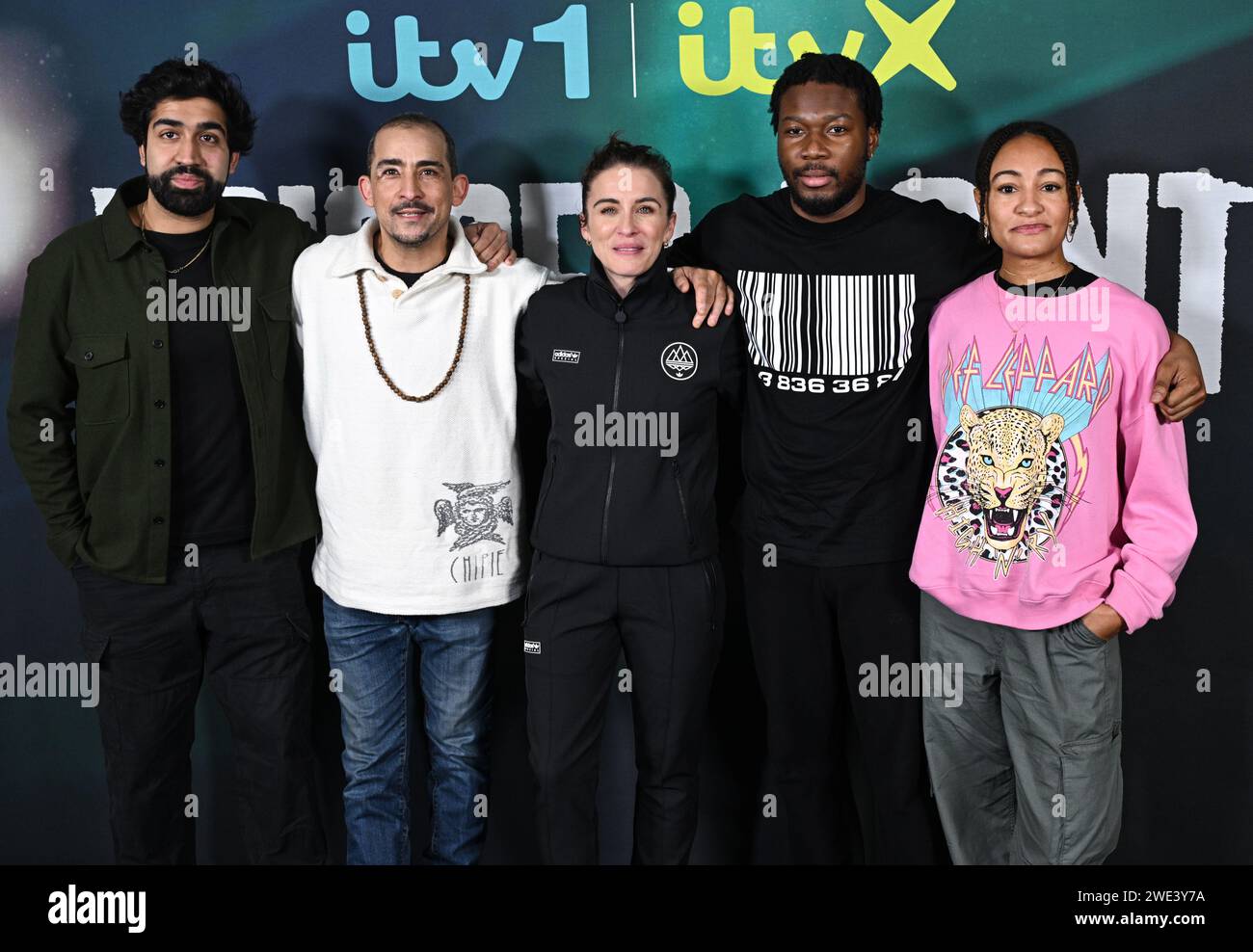 London, UK. January 23rd, 2024. Maanuv Thiara, Nabil Elouahabi, Vicky ... London, UK. January 23rd, 2024. Maanuv Thiara, Nabil Elouahabi, Vicky ...