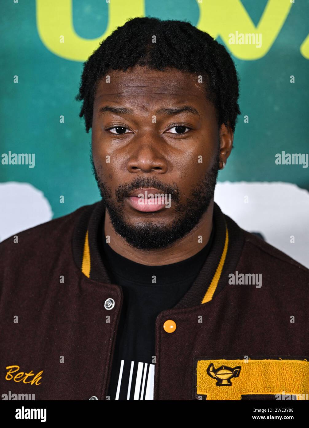 London, UK. January 23rd, 2024. Eric Shango at the ITV1 and ITVX ...