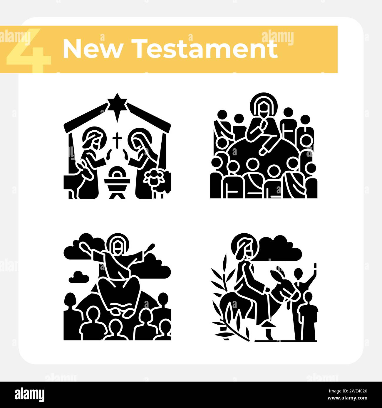 Black jesus and disciples resurrection Stock Vector Images - Alamy