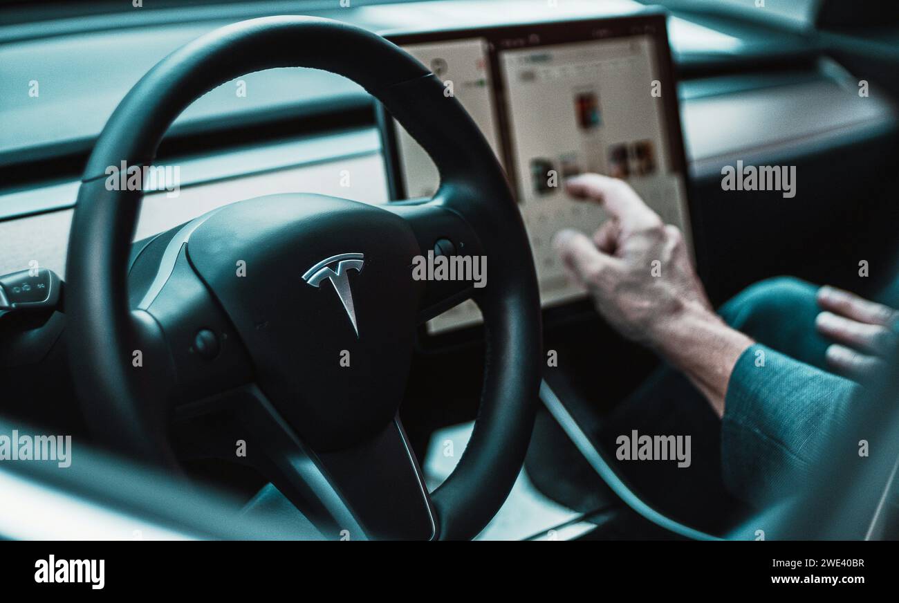 Electrify Your Drive: A Visual Ode to Electric Vehicle Elegance Stock ...