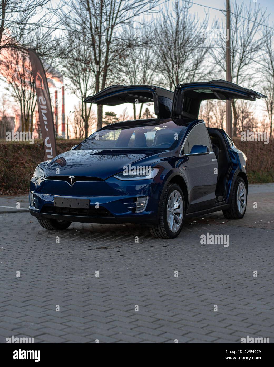 Electrify Your Drive: A Visual Ode to Electric Vehicle Elegance Stock ...