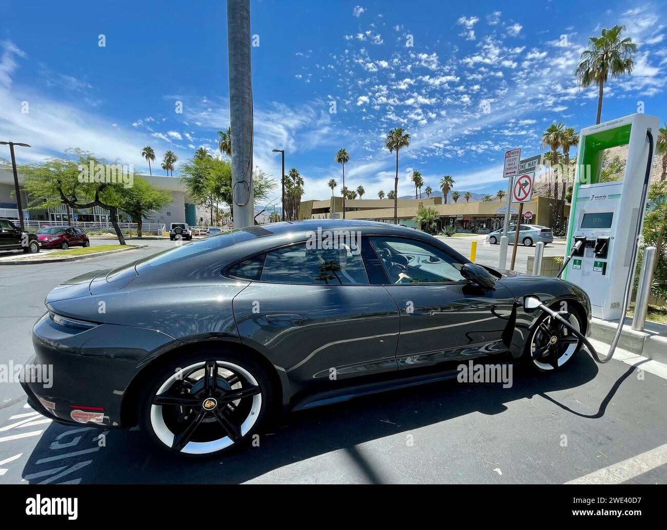 Electrify Your Drive: A Visual Ode to Electric Vehicle Elegance Stock ...