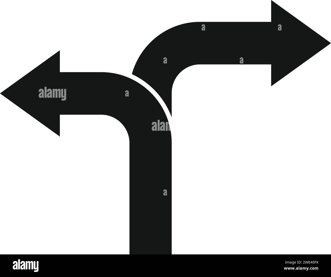 Solitary road sign Stock Vector Images - Alamy