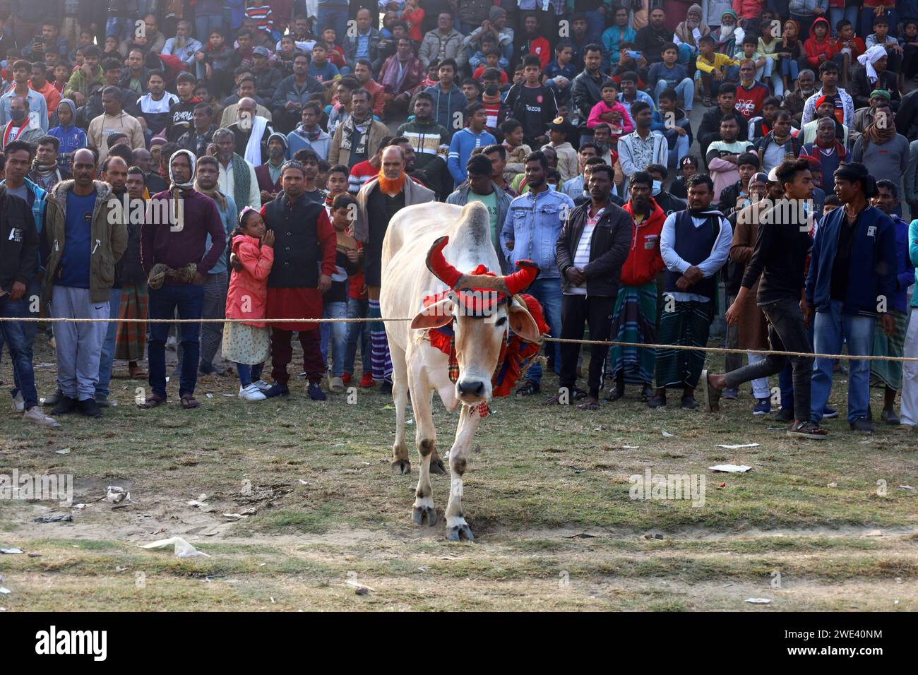 Nawabganj, Dhaka, Bangladesh. 23rd Jan, 2024. Thousands of people ...