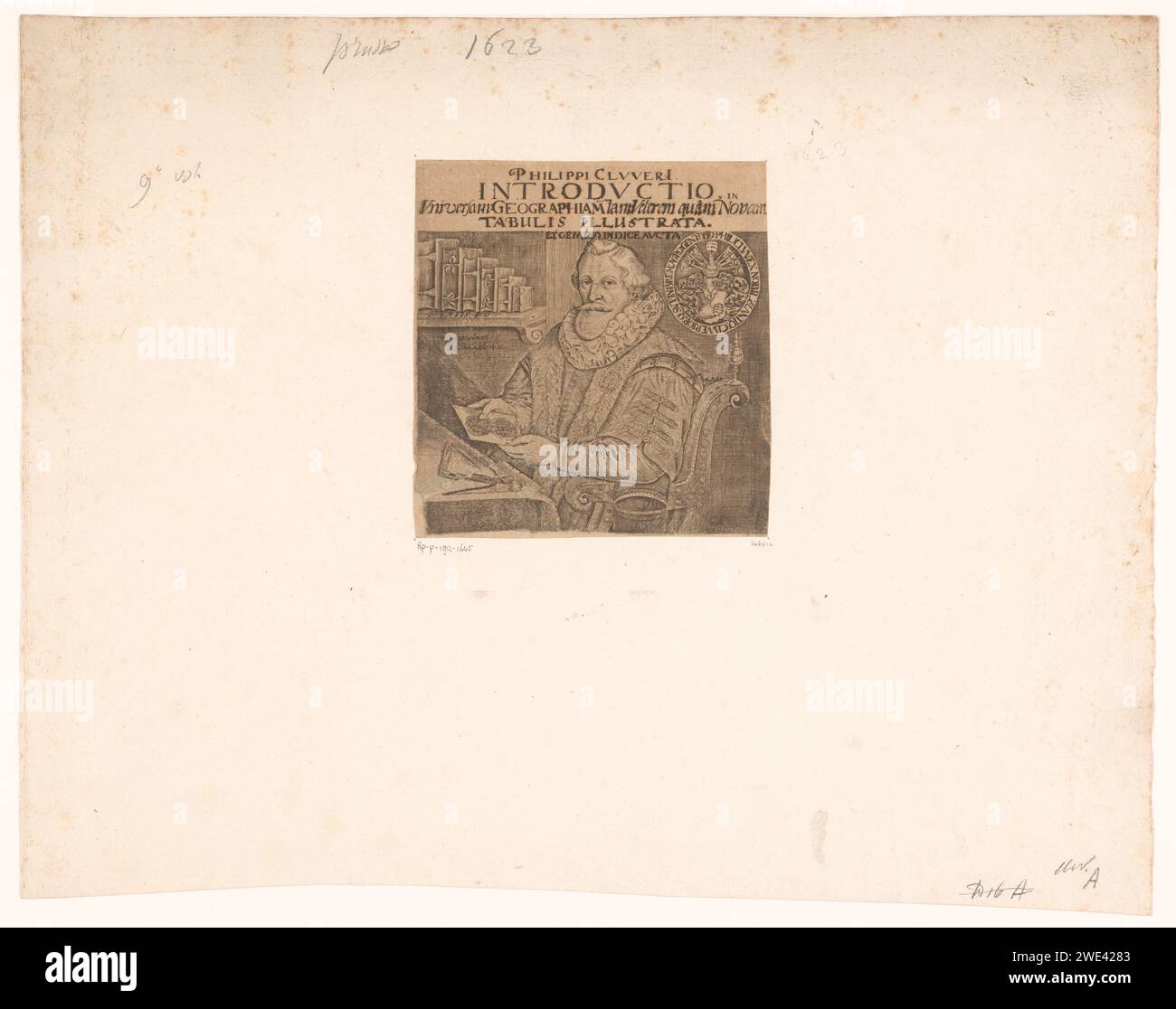 Portrait of Philipp Clüver at the age of 40, Wolfgang Hartmann, 1640 ...