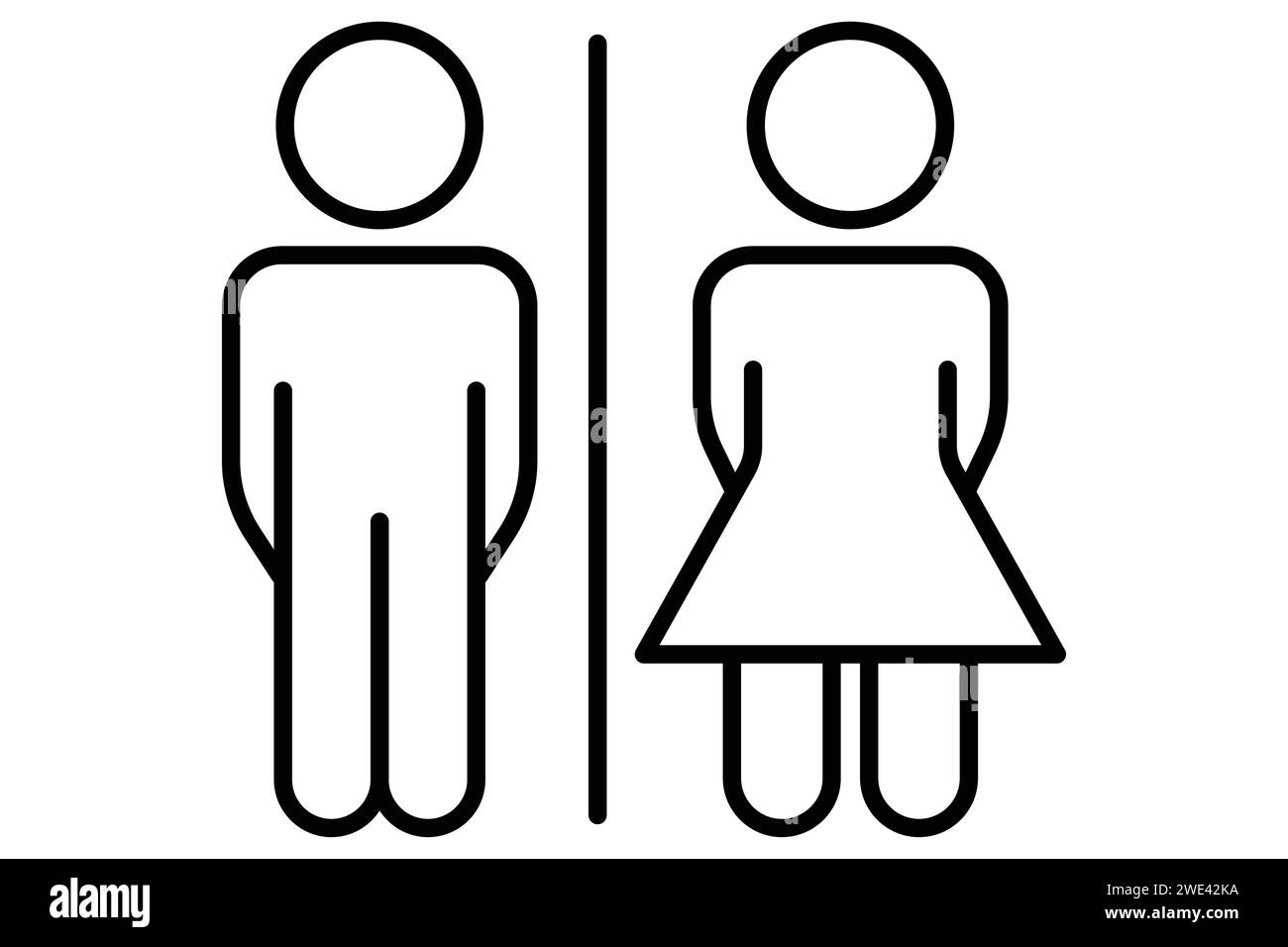Restroom icon. icon related to public restroom facilities, public ...