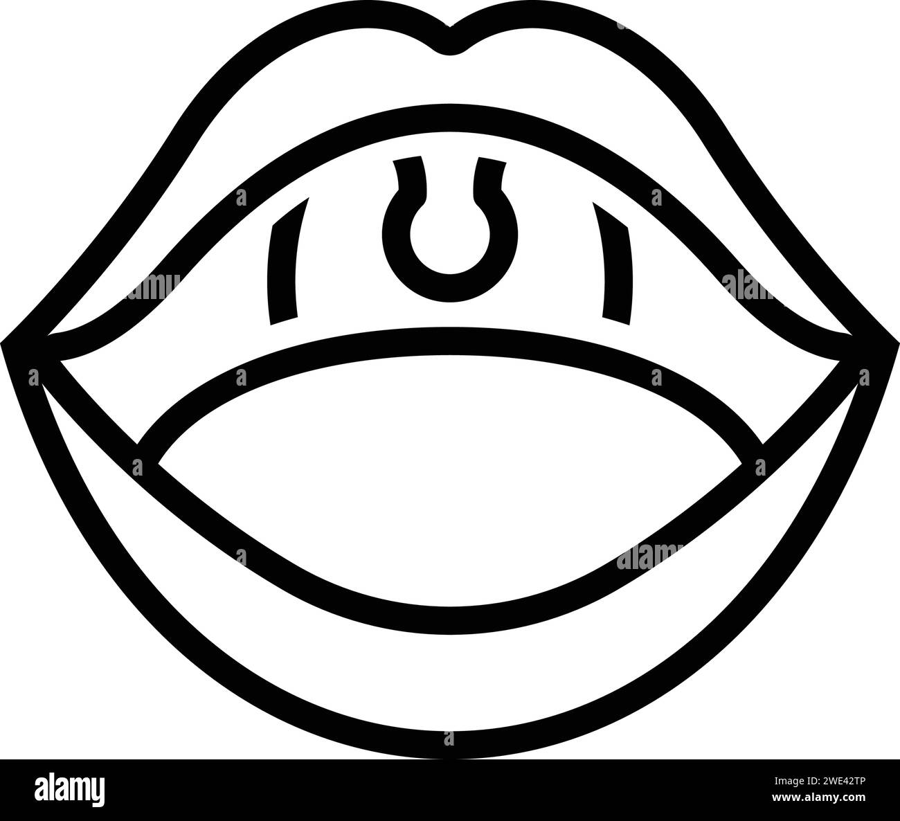 Icon For Open Mouthface Stock Vector Image And Art Alamy