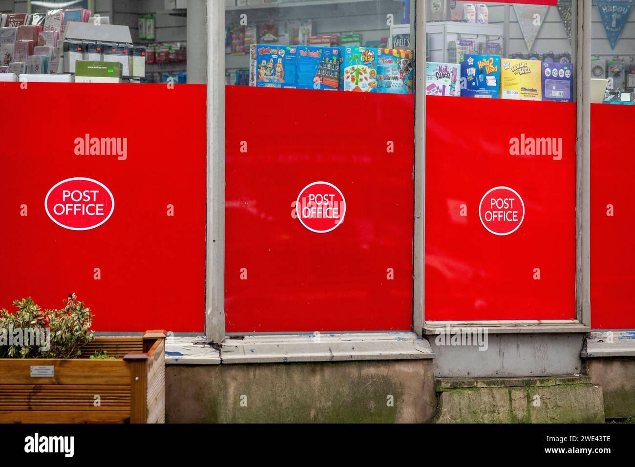 West Yorkshire, UK. 23rd Jan, 2024. UK Weather. The sub post office in ...