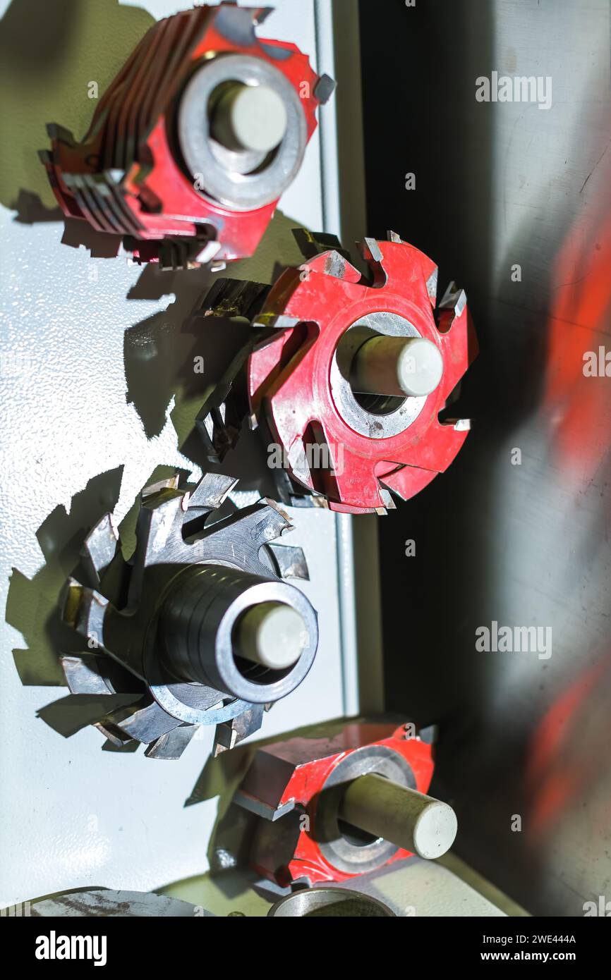 Modern industrial circular saw processing hi-res stock photography and images - Alamy