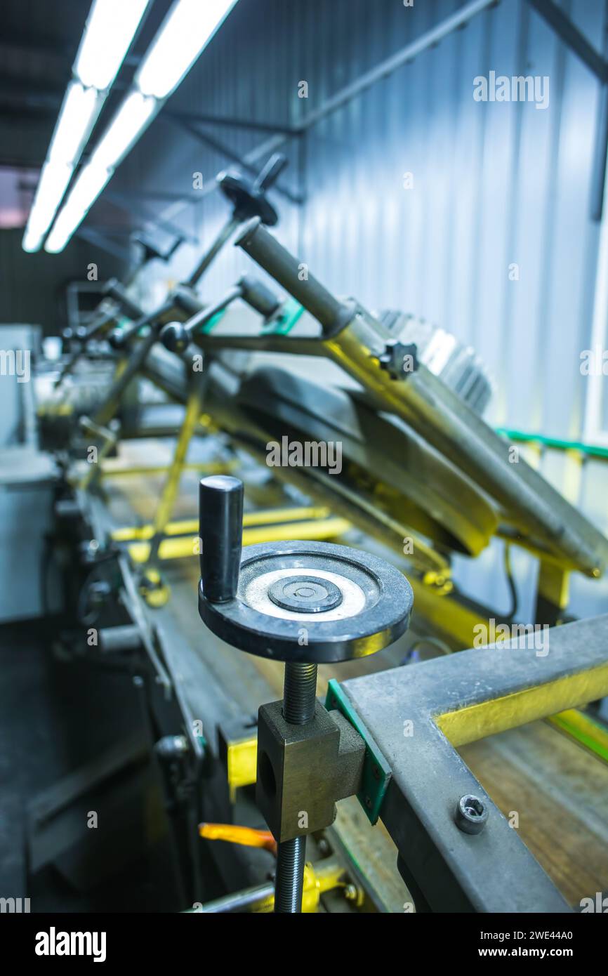 Wood material production automated industrial hi-res stock photography ...