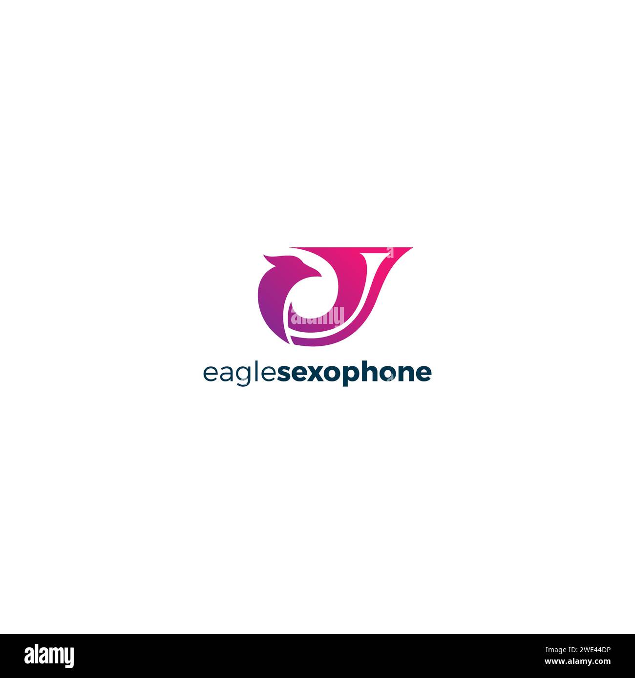 Eagle Sexophone Logo. eagle head icon vector Stock Vector Image & Art ...