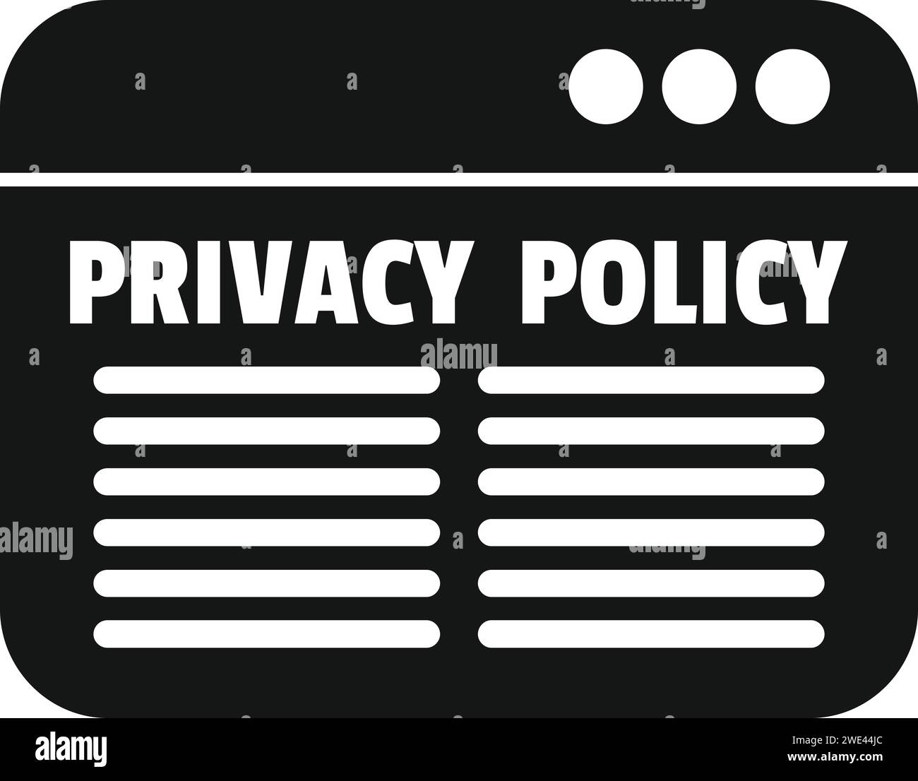 Web privacy policy icon simple vector. Internet legal key. Company key ...