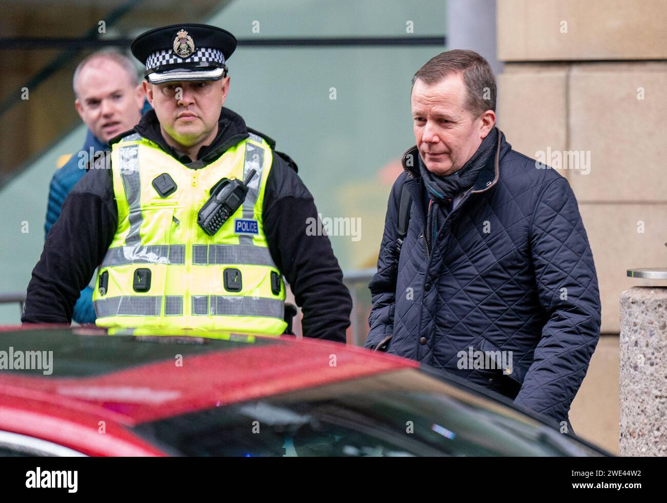 Professor Jason Leitch (right), National Clinical Director for the ...