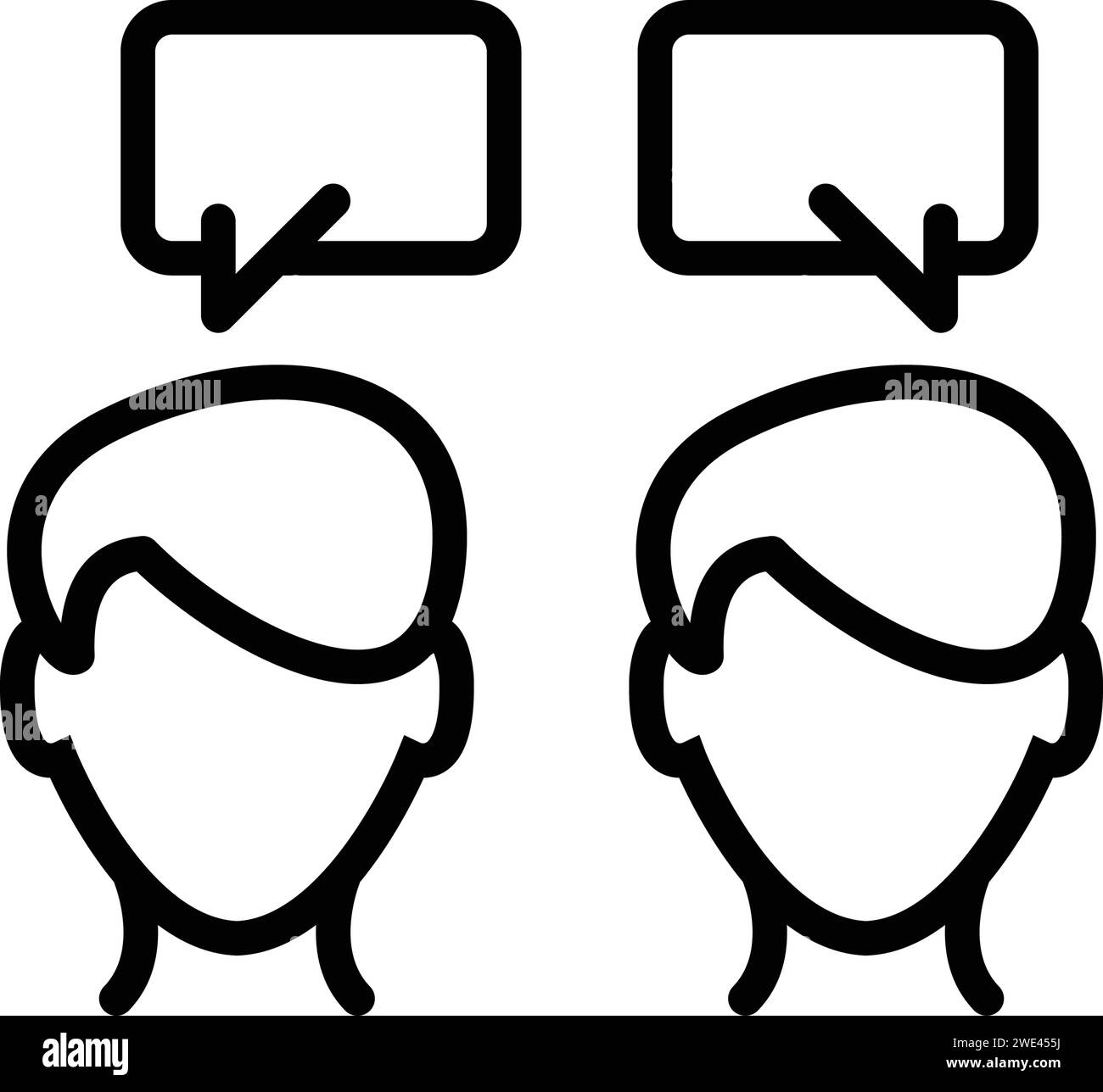 Icon for communication, talking Stock Vector Image & Art - Alamy