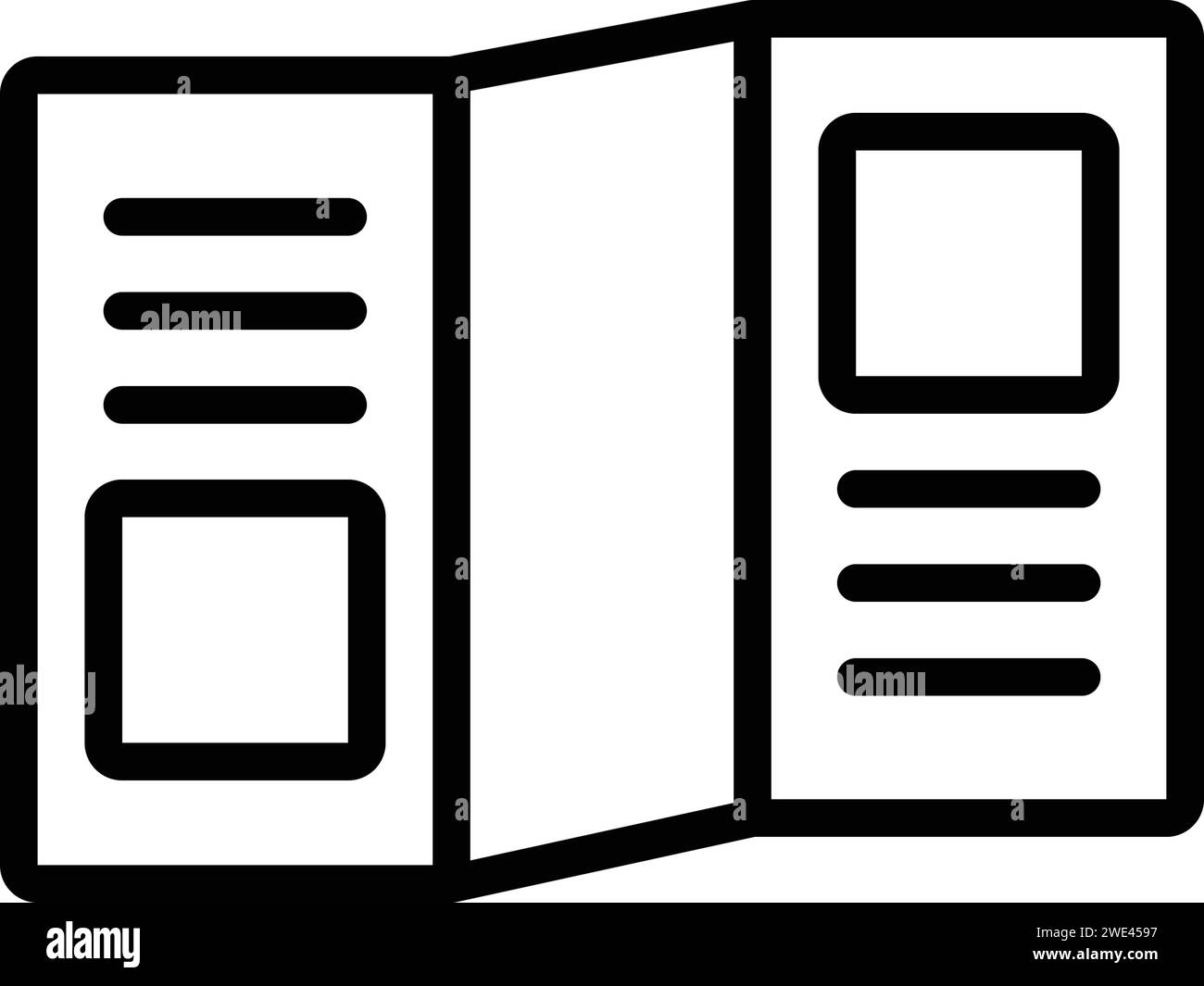 Icon for leaflet promo, leaflet Stock Vector Image & Art - Alamy