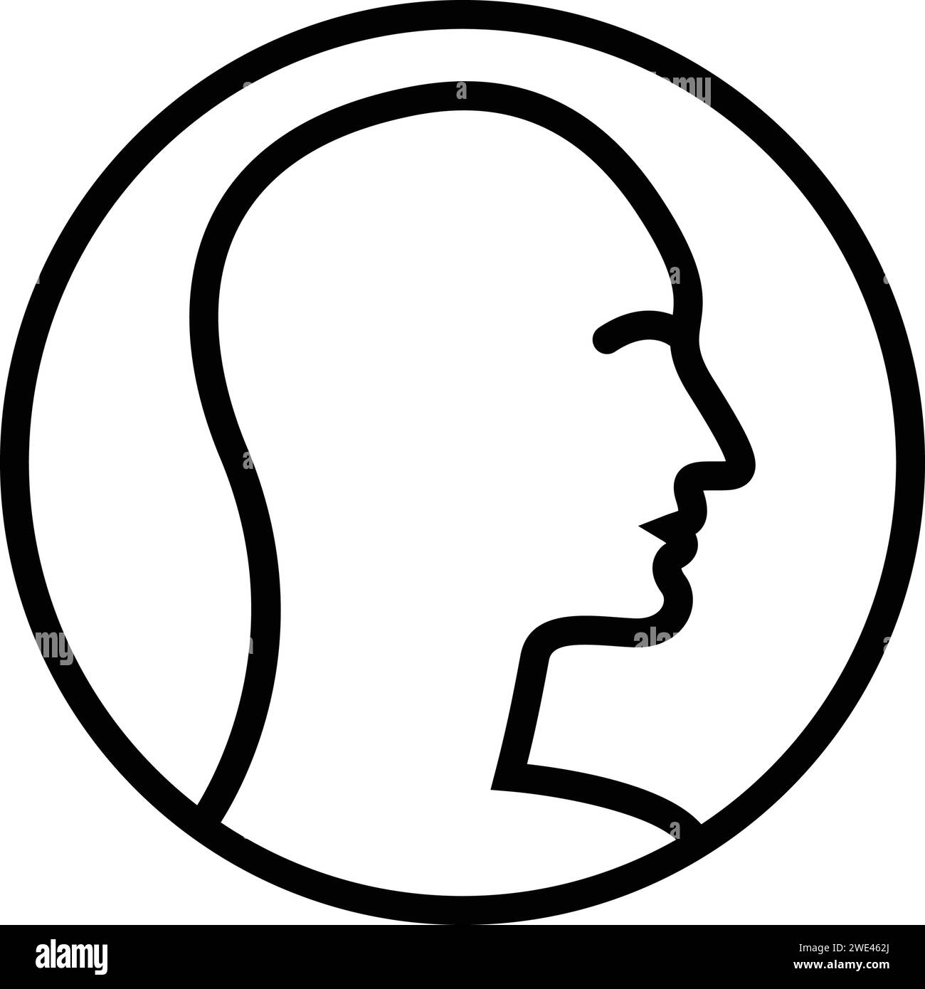 Icon for human profile,customer Stock Vector Image & Art - Alamy