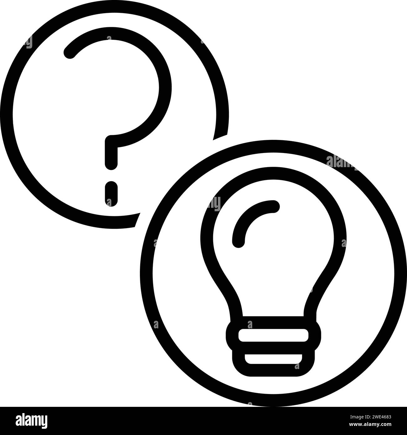 Questions answers icon vector Stock Vector Images - Alamy